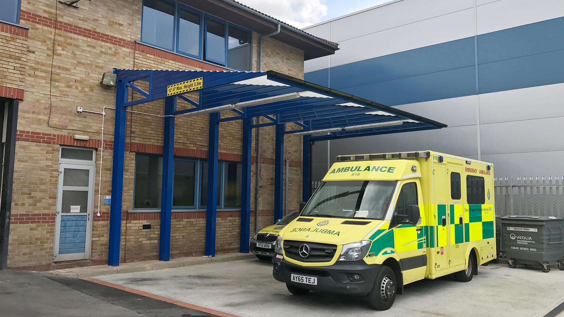 Hospital Loading Bay Canopy Systems | Canopies UK