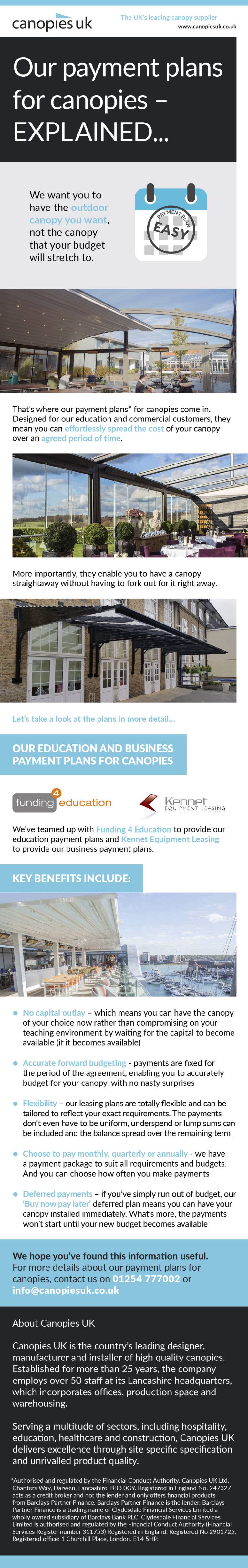 Our payment plans for canopies – explained - Canopies UK