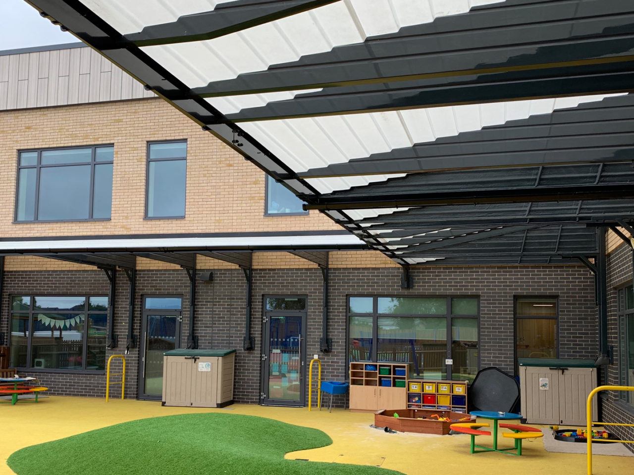 Contactless canopy installations for schools | Canopies UK