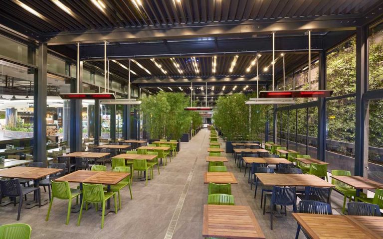 Terrace lighting ideas for bars and restaurants | Canopies UK