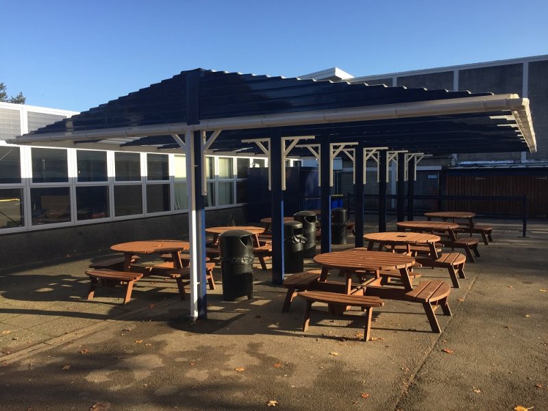 Covered Seating Areas for Schools | Ideas from Canopies UK