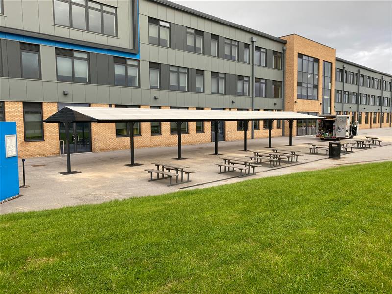 Covered Seating Areas for Schools | Ideas from Canopies UK